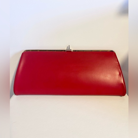 Bags | Cherry Red Vintage Party Clutch | Poshmark